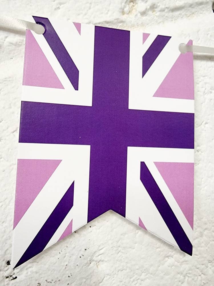 The Queens Jubilee Flags Union Jack Jubilee Purple Party | Etsy UK