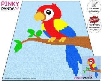 Minnie Mouse C2C Row by Row Written Instructions Graph PDF Download ...