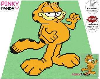 Garfield C2c Pattern - Etsy UK