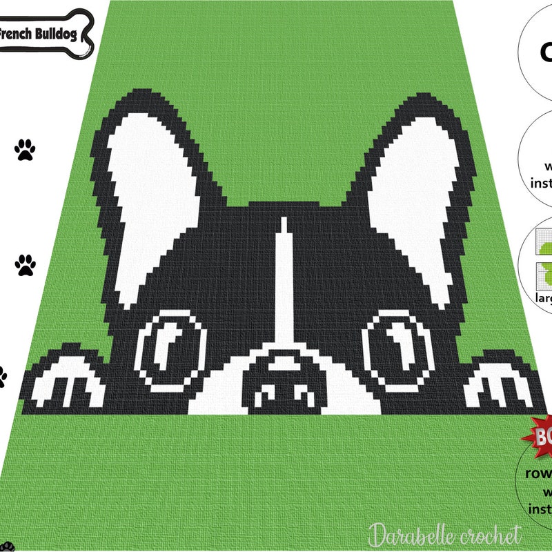 Bulldog Knitting Pattern - Etsy