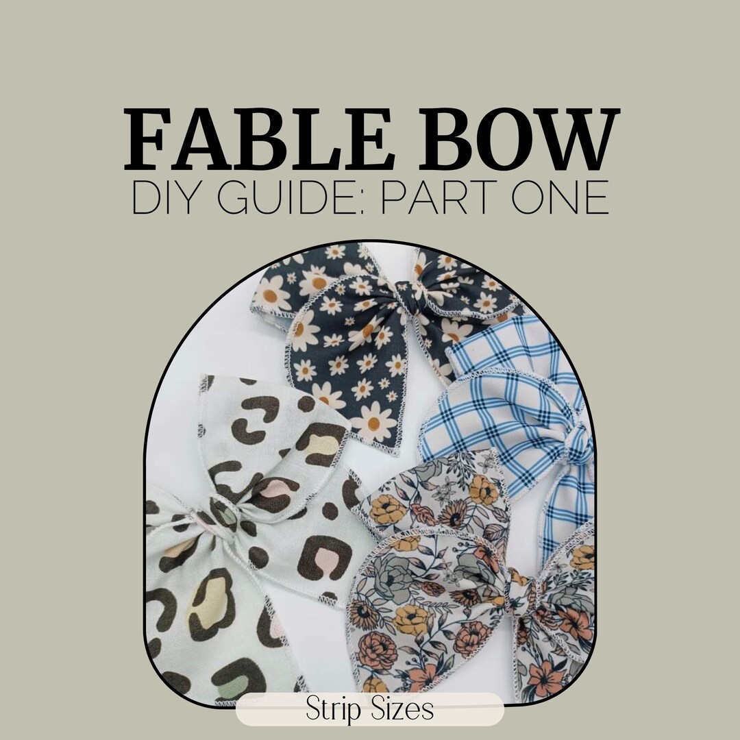 DIY Fable Bow: Part One - Strip Sizes [fable Bow, Sailor Bow, Serger ...