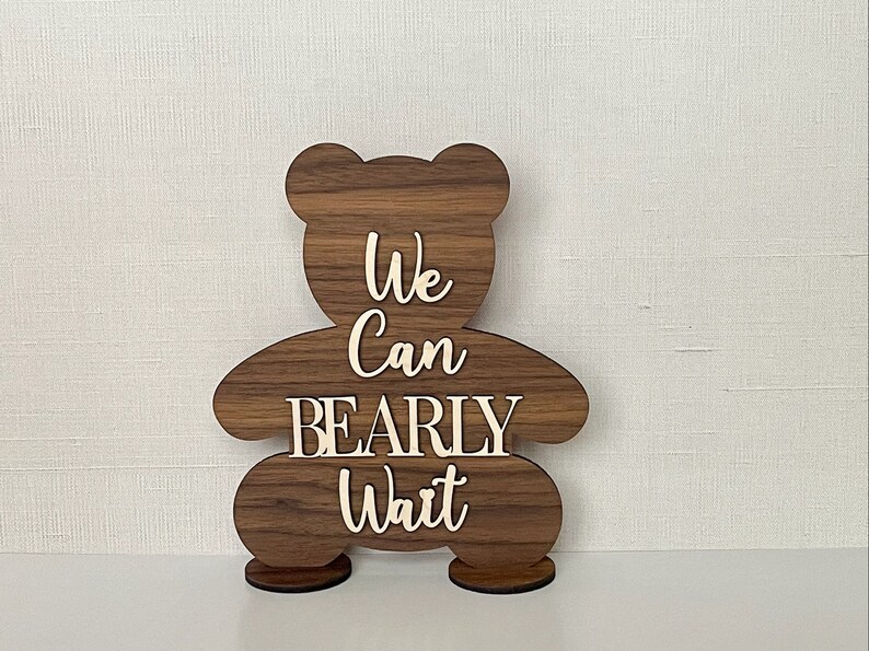We Can Bearly Wait Centerpiece We Can Bearly Wait We Can - Etsy Australia