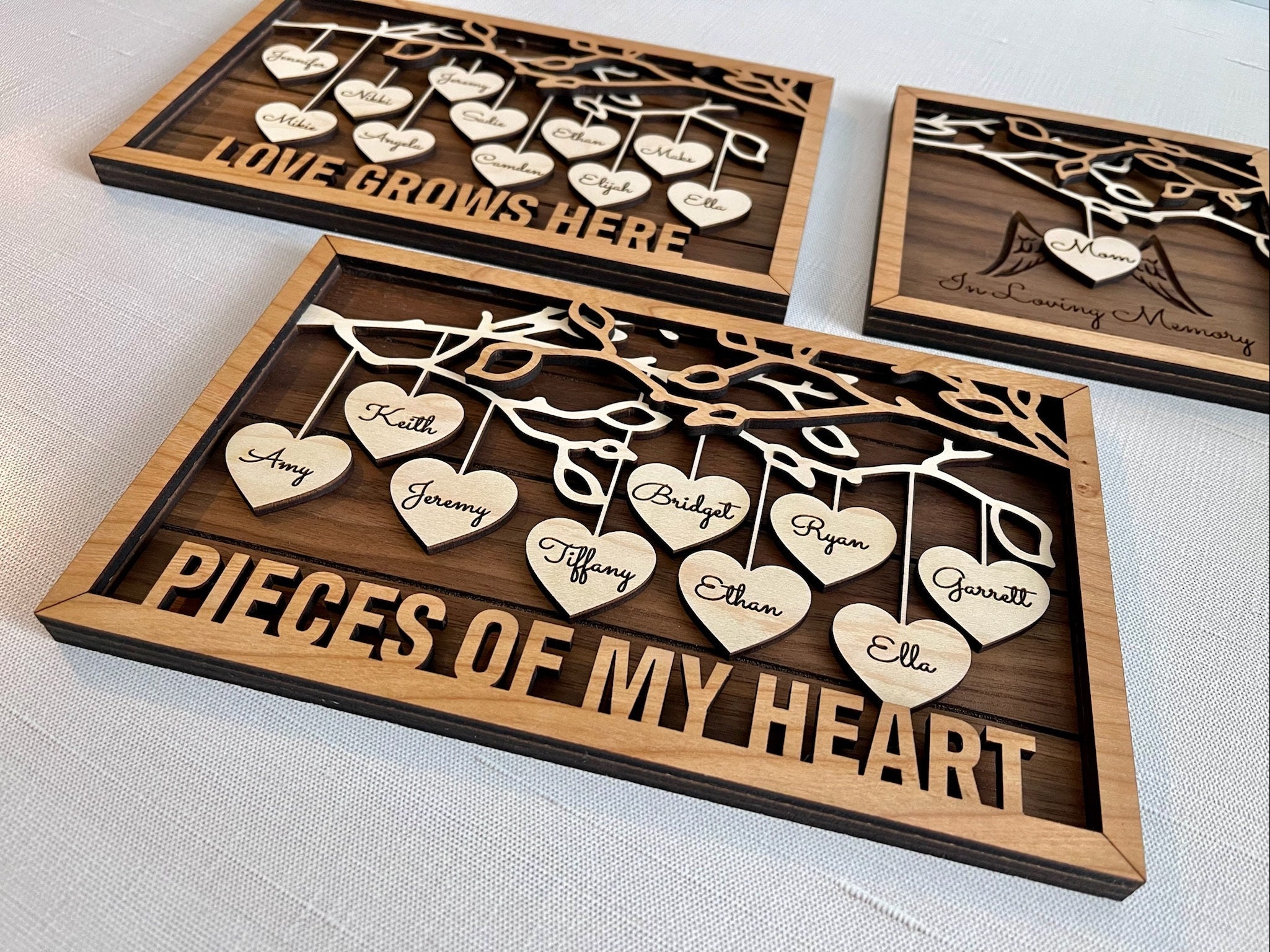 Personalized Family Tree Sign Family Tree Frame Sign | Etsy