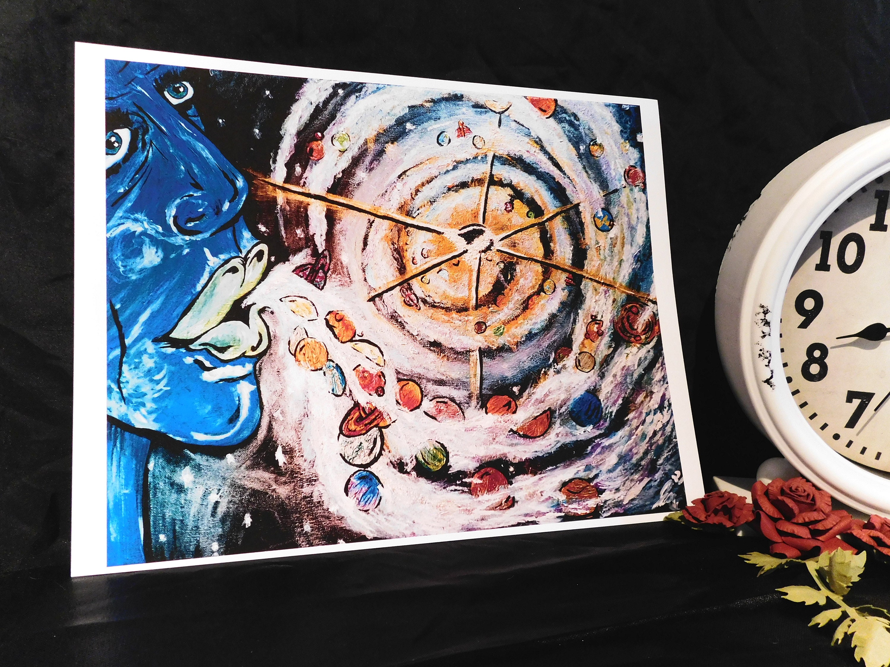 Metallic Acrylic 8.5x11 Inch Art Print "universal Breath" Universe ...