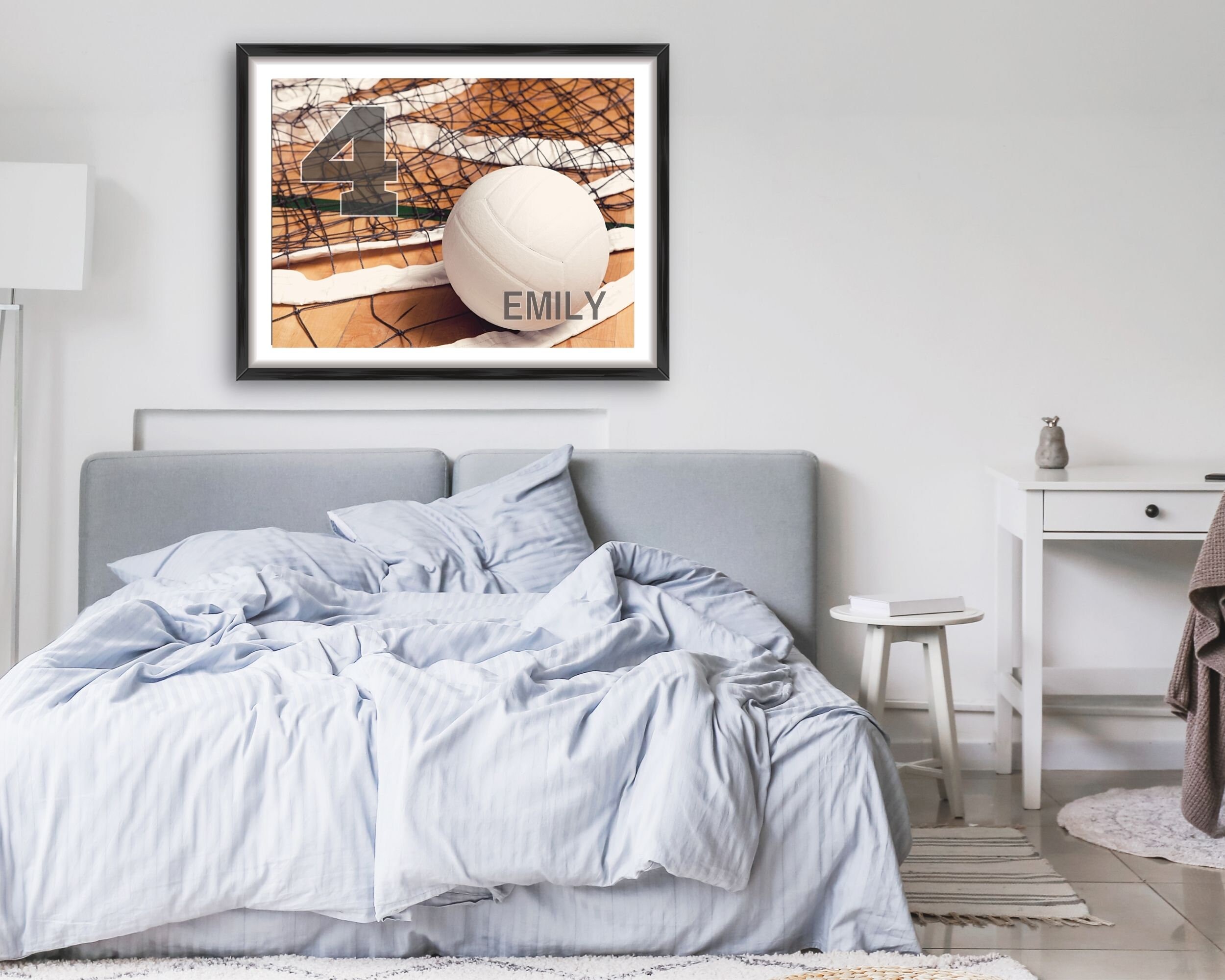 Personalized Volleyball Poster Sports Wall Decor With Name Volleyball ...