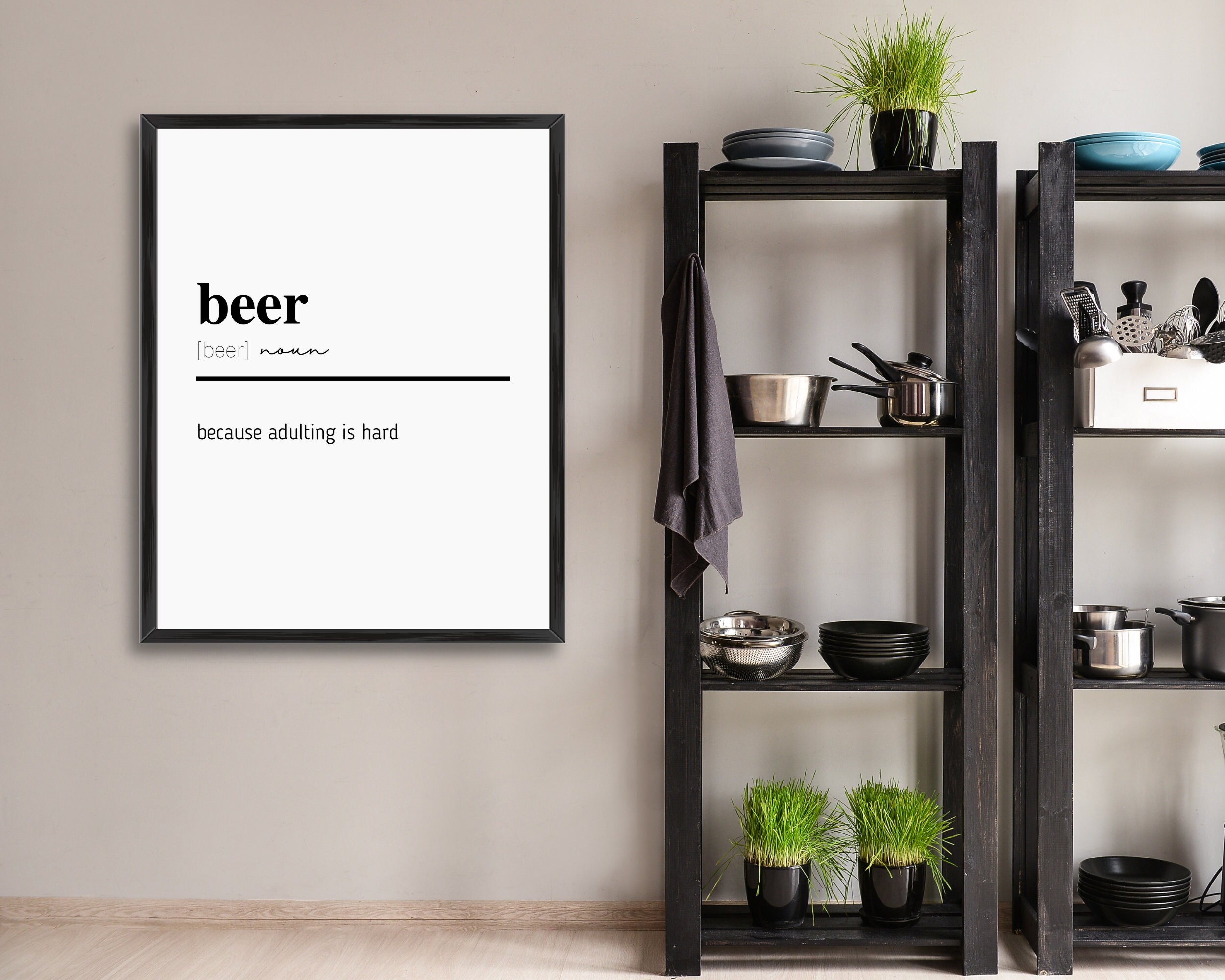 Beer Sign Beer Poster Beer Quote Funny Beer Sign Beer Lover Gift for ...