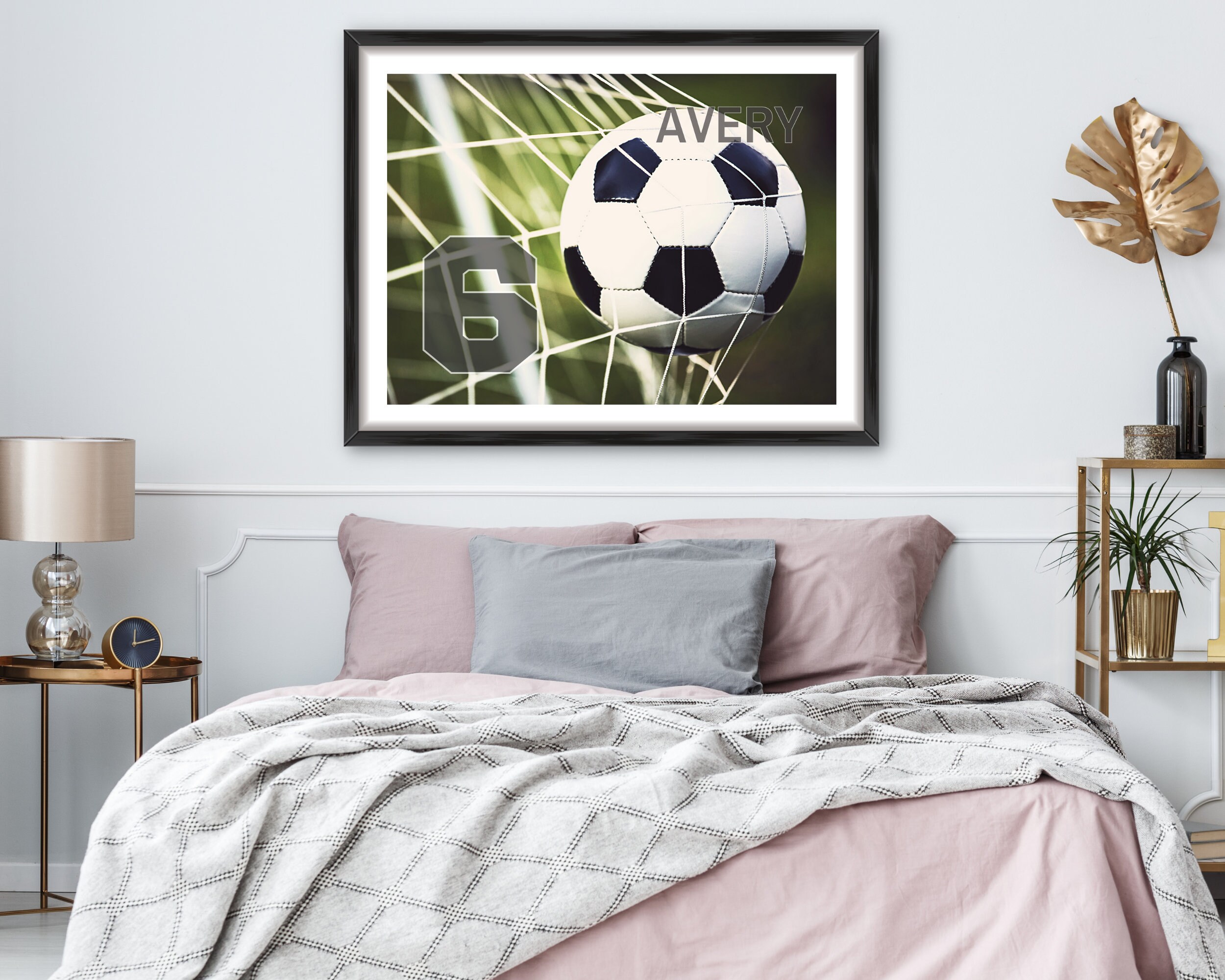Personalized Soccer Wall Decor With Name | Soccer Art | Senior Night ...