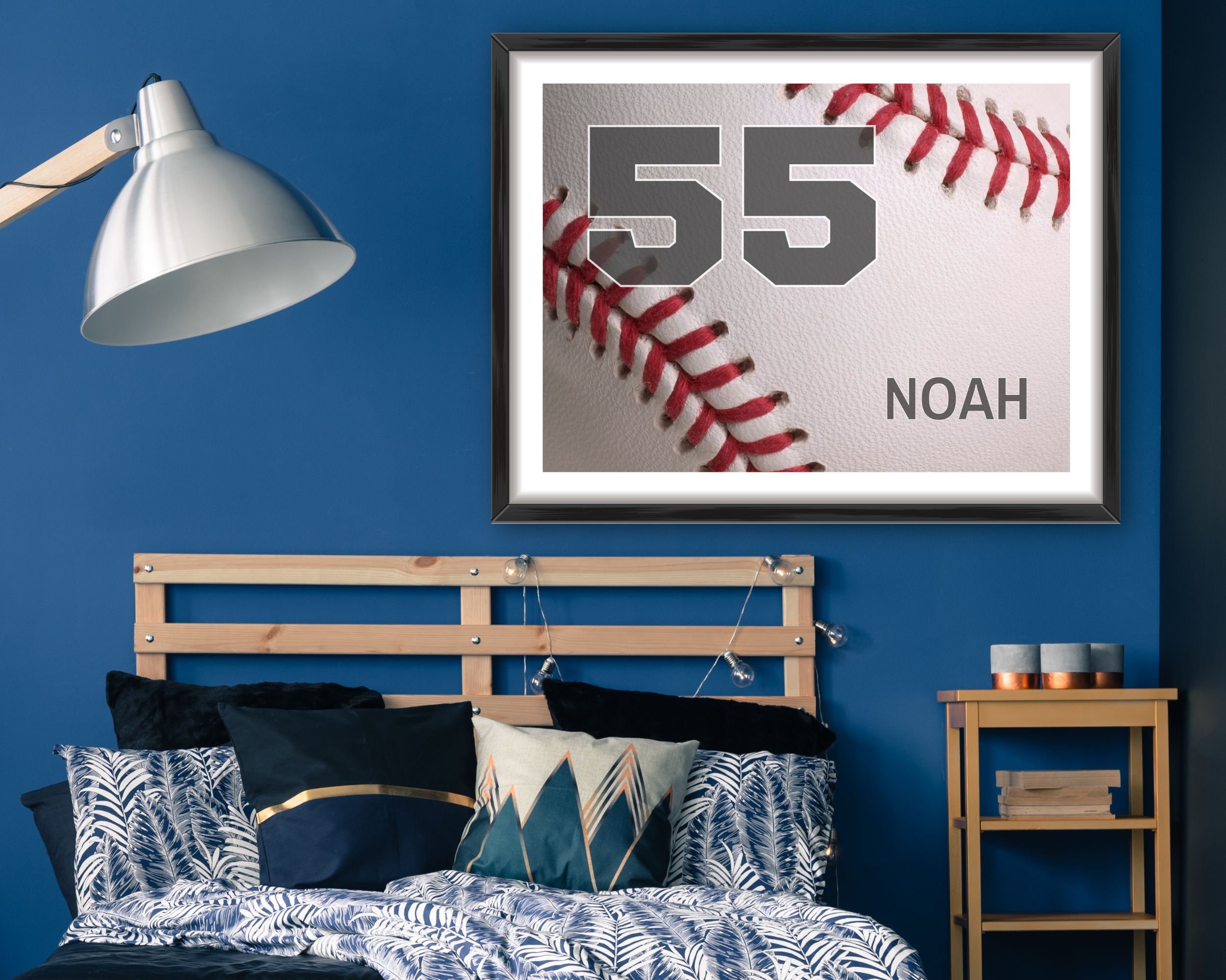 Personalized Baseball Poster | Baseball Wall Decor With Name | Team ...