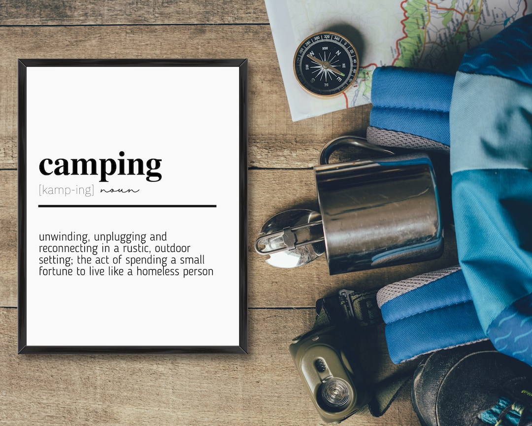Camping Quote | Camping Art | Camper Decor | RV Decor | Happy Camper ...