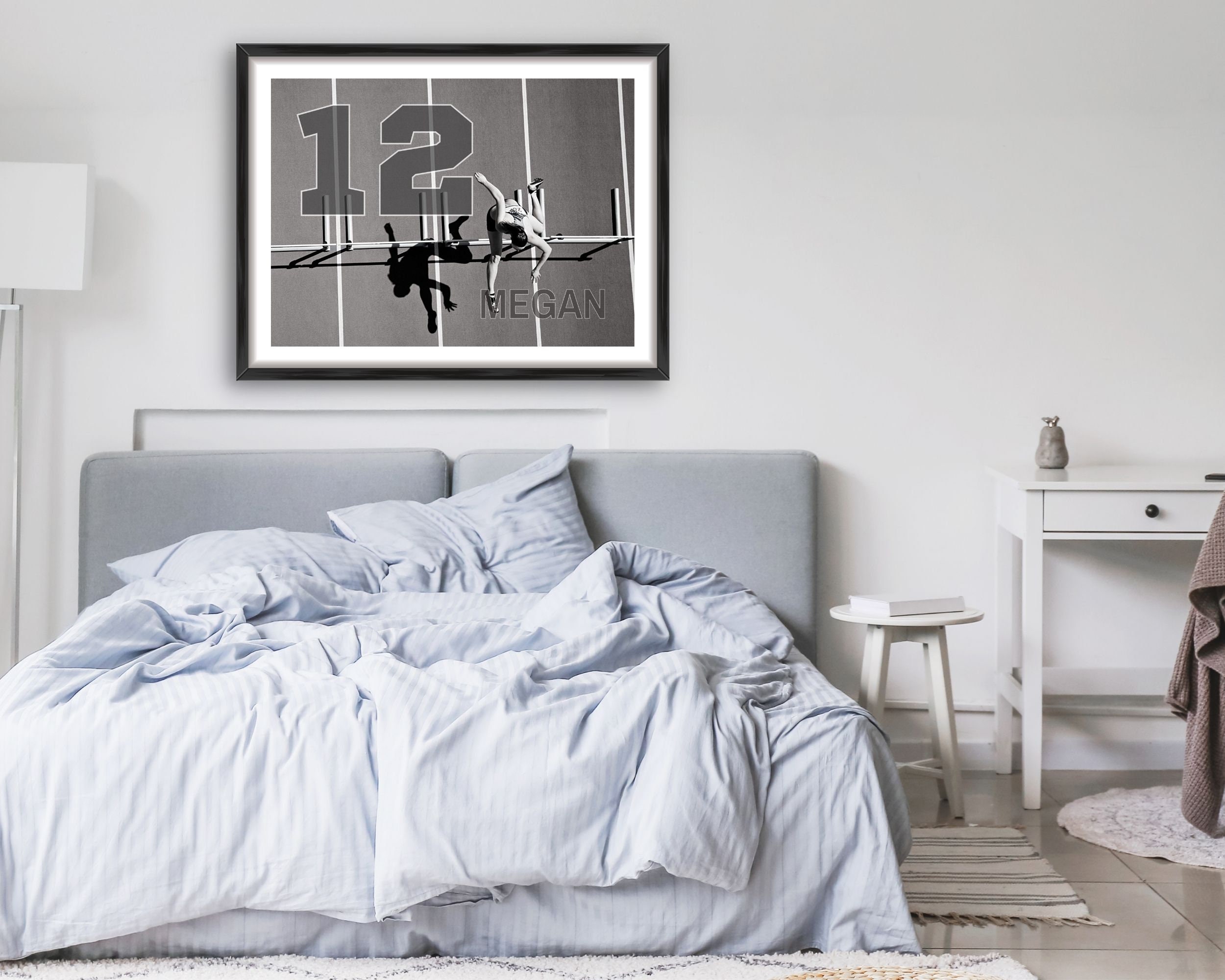 Customized Track Art Sports Wall Decor With Name Track and Field ...