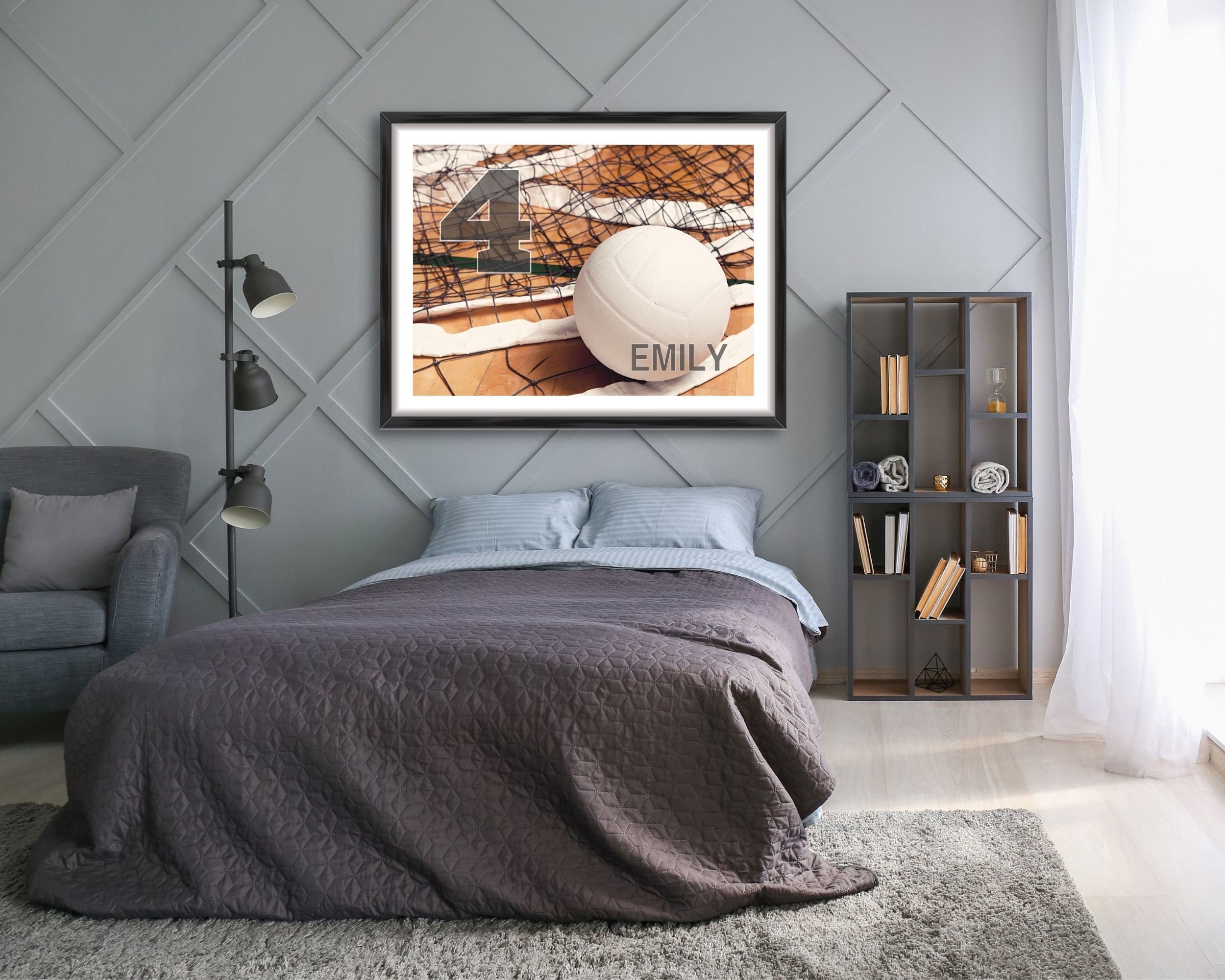 Personalized Volleyball Poster Sports Wall Decor With Name - Etsy