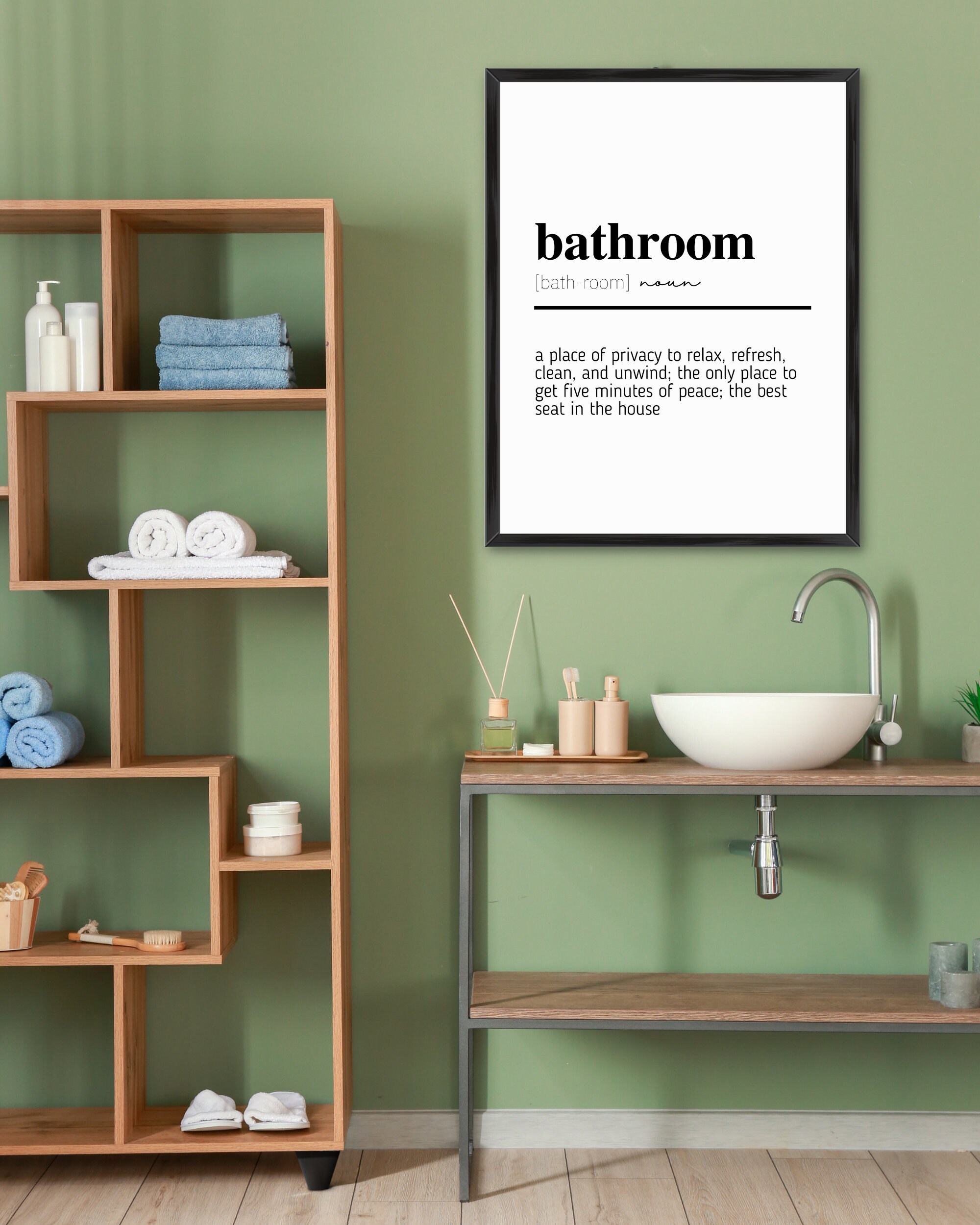 Bathroom Definition Funny Bathroom Sign Funny Toilet Signs - Etsy