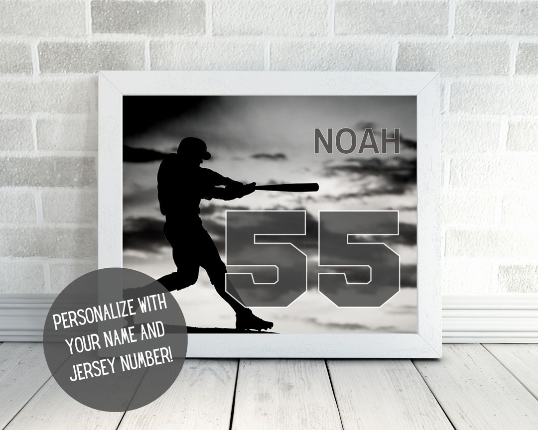 Customized Baseball Art With Name | Personalized Baseball Art | Senior ...