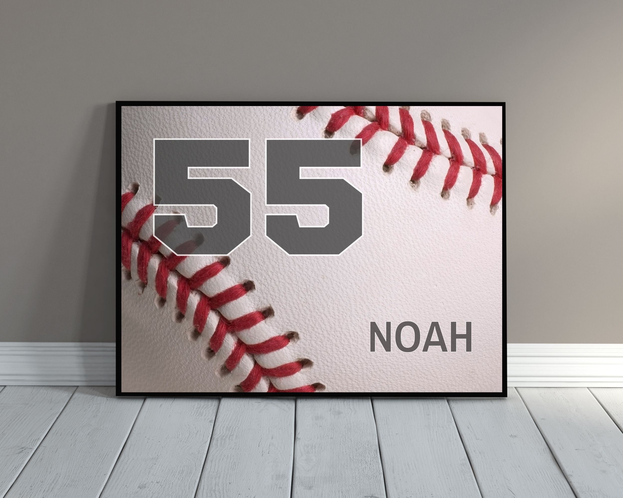 Personalized Baseball Poster | Baseball Wall Decor With Name | Team ...