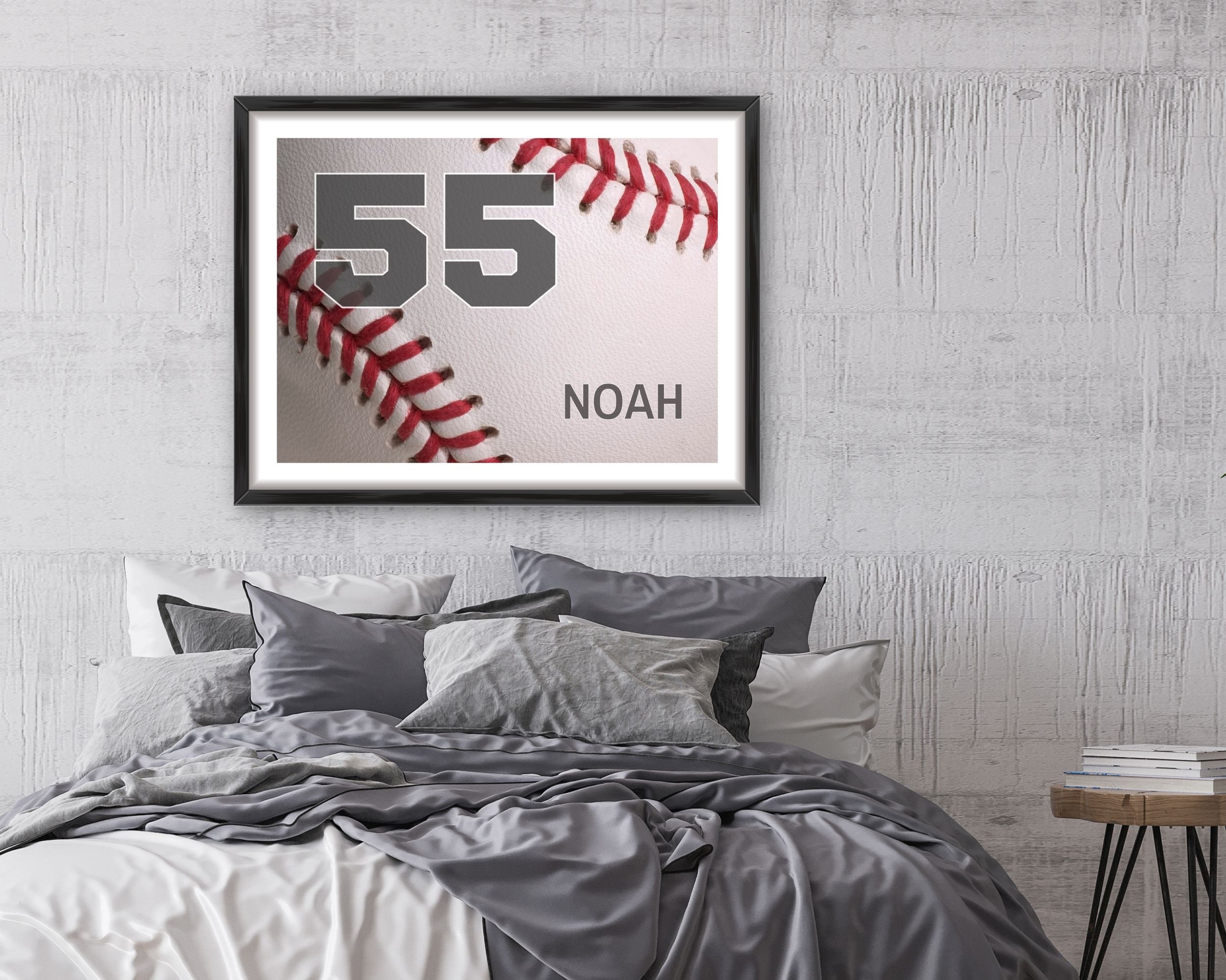 Personalized Baseball Poster | Baseball Wall Decor With Name | Team ...