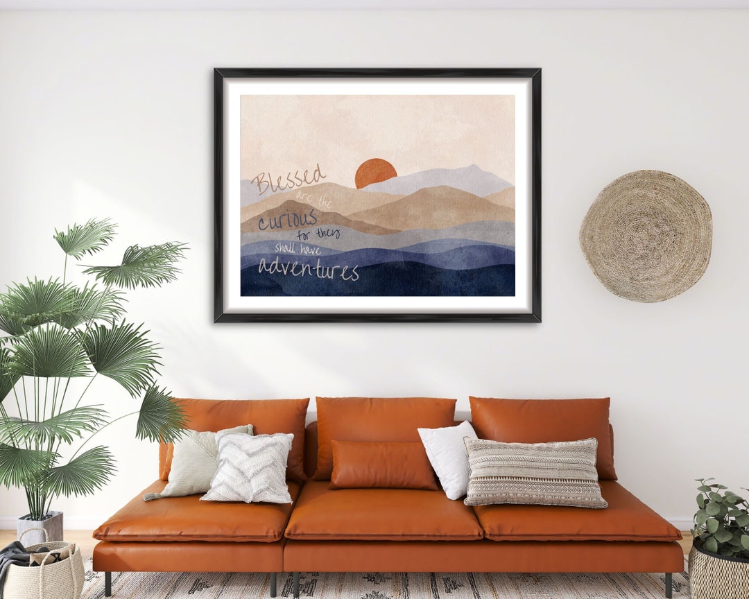 Adventure Wall Art | Adventure Awaits | Inspirational Poster | Blessed ...