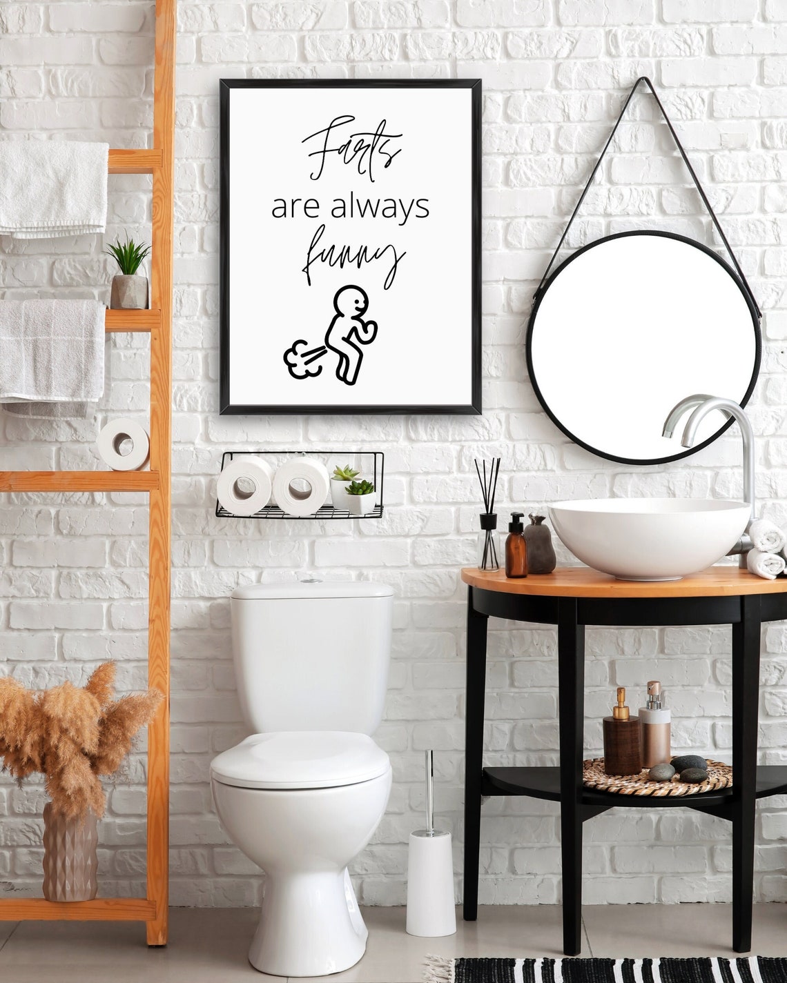 Funny Bathroom Sign Funny Restroom Signs Funny Bathroom Wall Art Funny ...