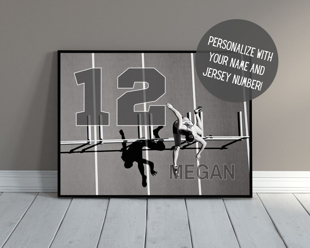 Customized Track Art | Sports Wall Decor With Name | Track and Field ...