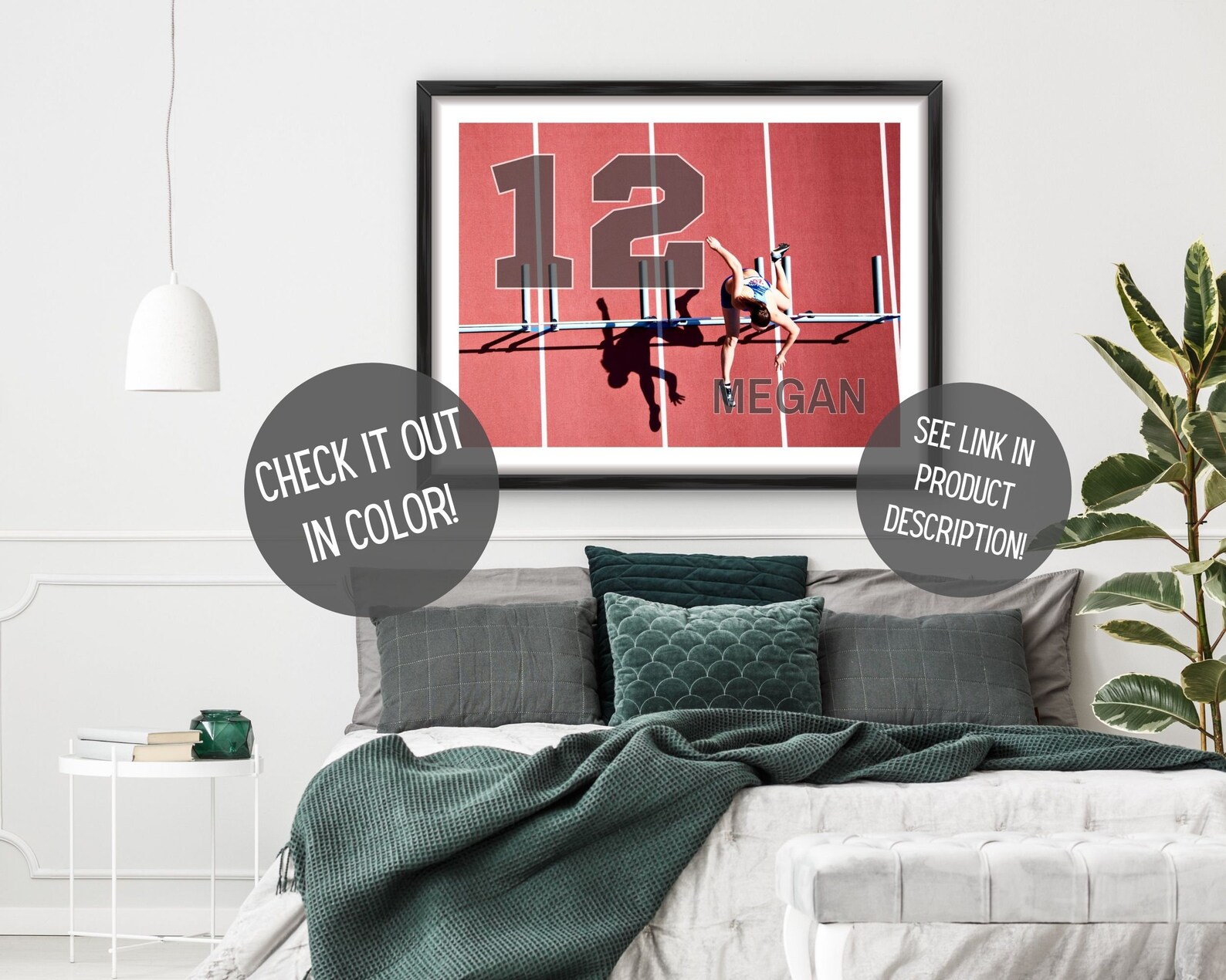 Customized Track Art | Sports Wall Decor With Name | Track and Field ...