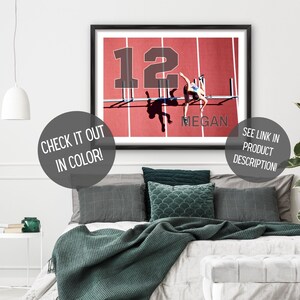 Customized Track Art | Sports Wall Decor With Name | Track and Field ...