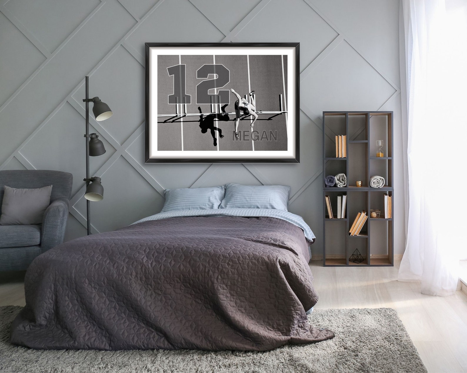 Customized Track Art | Sports Wall Decor With Name | Track and Field ...