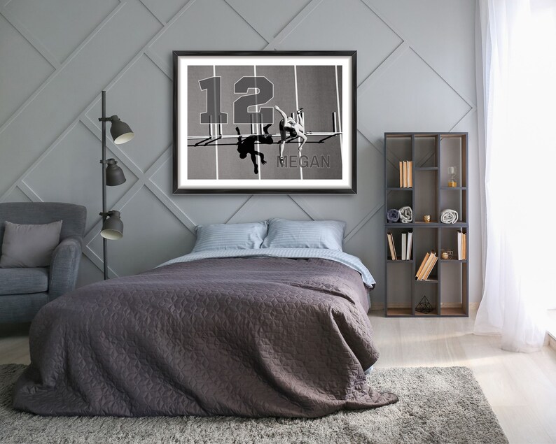 Customized Track Art Sports Wall Decor With Name Track and Field ...