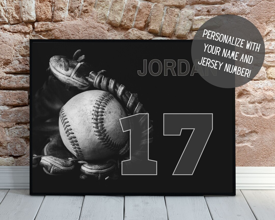 Personalized Baseball Art | Personalized Sports Wall Decor With Name ...