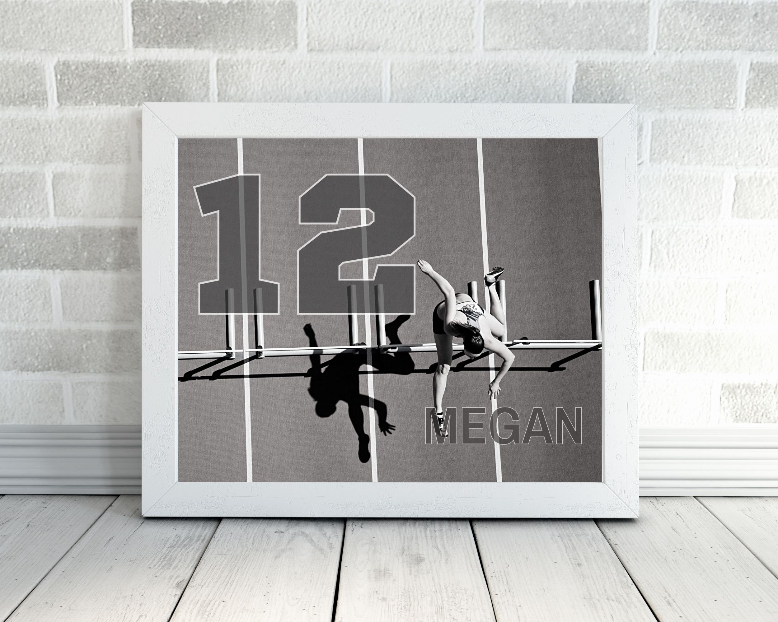 Customized Track Art | Sports Wall Decor With Name | Track and Field ...