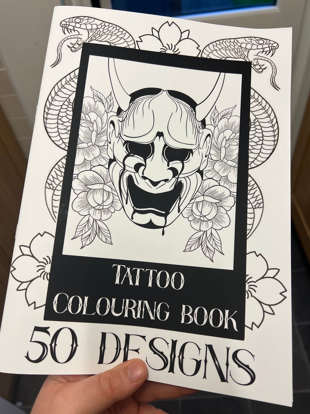 Tattoo Coloring Book, A4 Coloring Pages for Adults and Youth, Cool ...