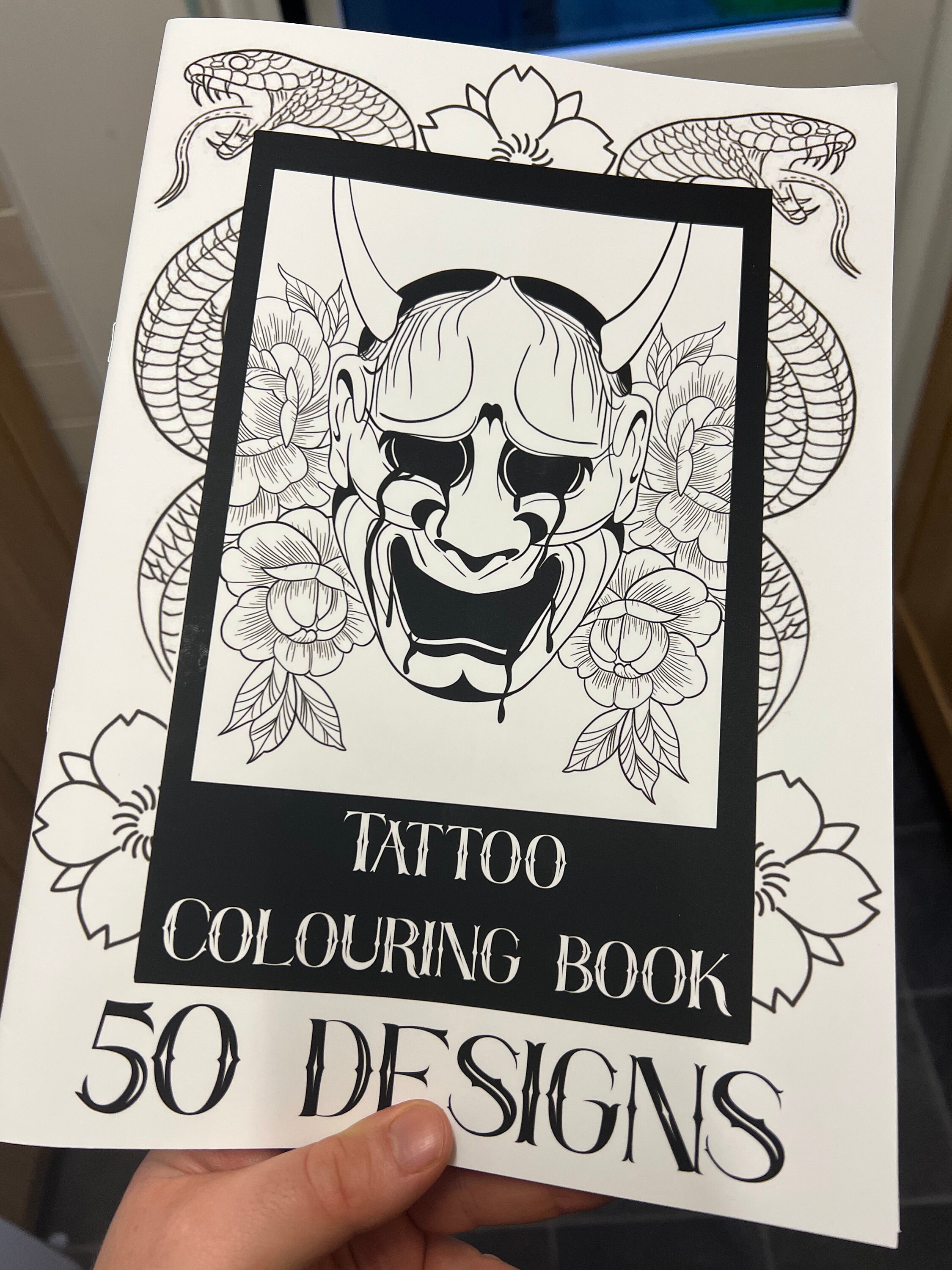 Tattoo Coloring Book, A4 Coloring Pages for Adults and Youth, Cool ...