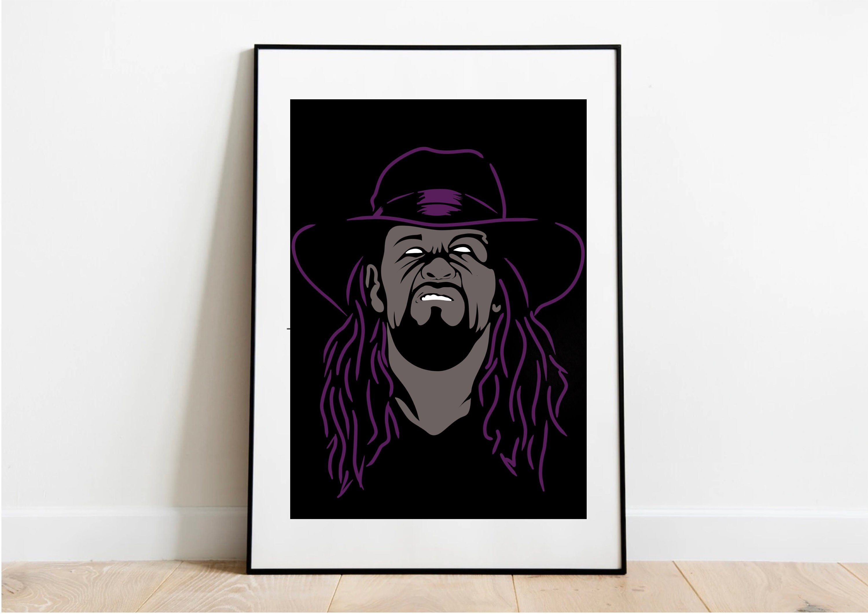 Undertaker WWE Digital Art Print - Instant Download Wall Decor for ...