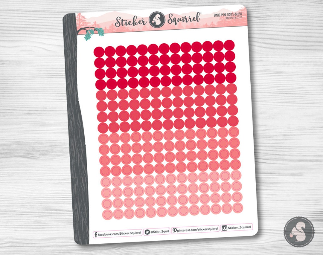 Solid Mini Dots Planner Stickers by Sticker Squirrel - Planning ...