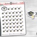 Graduation Countdown Planner Stickers: Cap With Numbers - Etsy