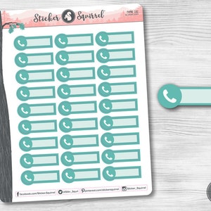 Phone Call Planner Stickers - Number Teleconference Conference Call ...