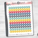 Check Mark Circle Planner Stickers Erin Condren Monthly - Etsy