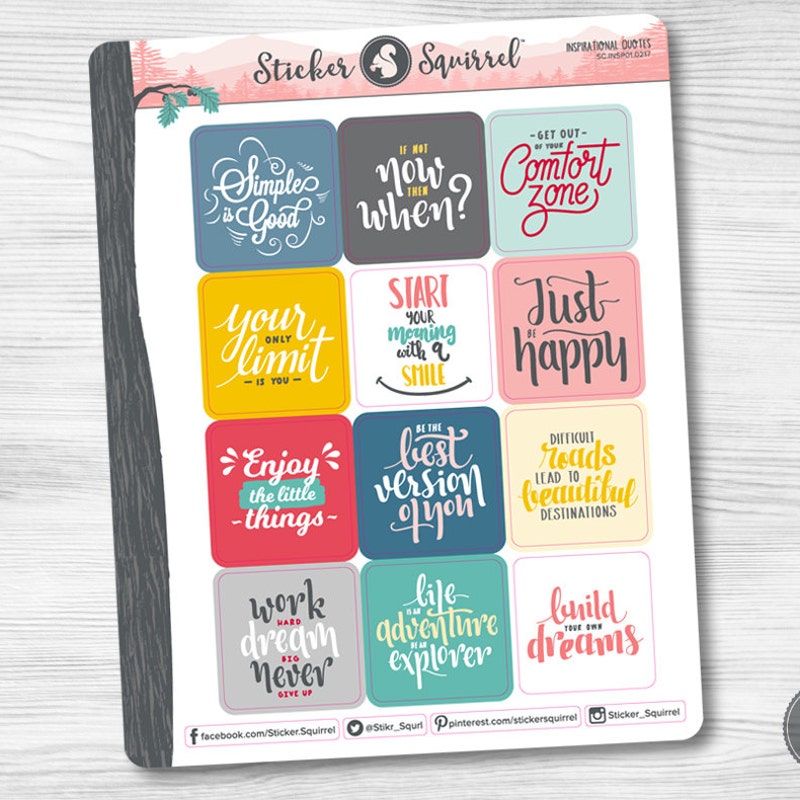 Inspirational Stickers - Etsy