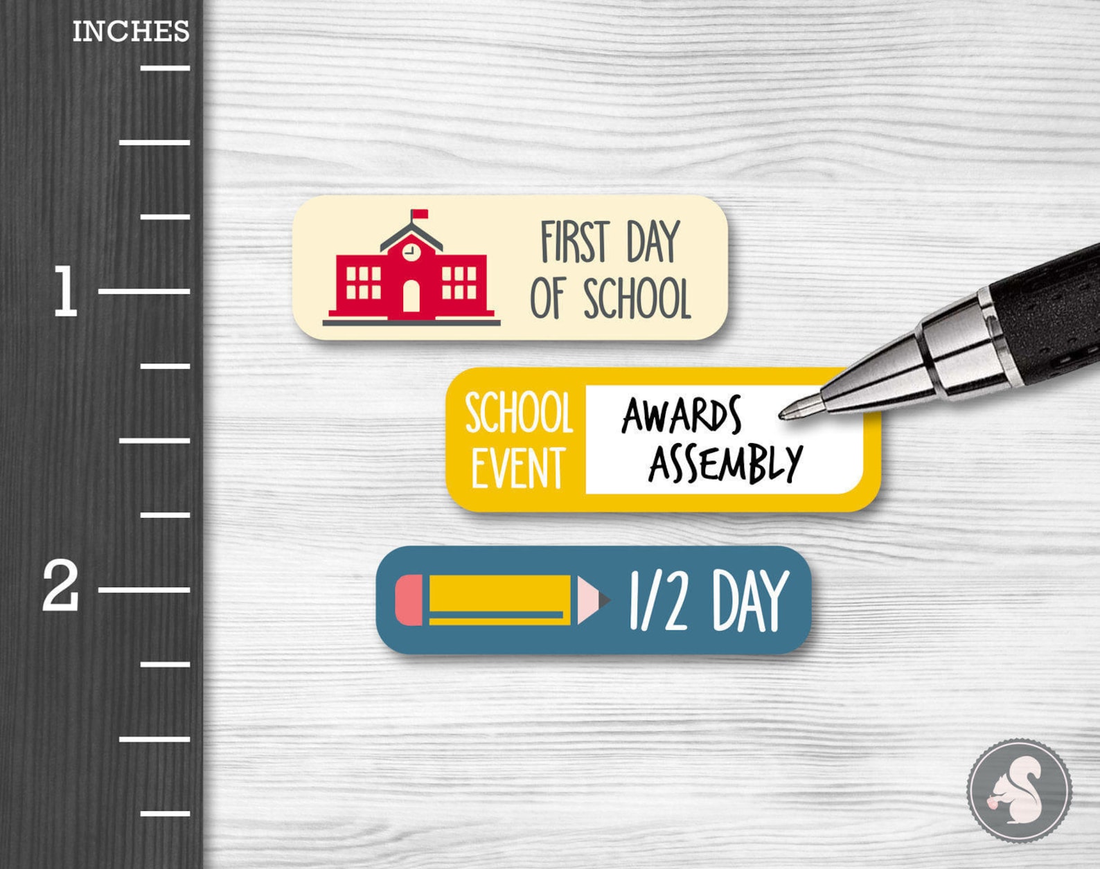 School Events Planner Stickers Write on School Happenings | Etsy