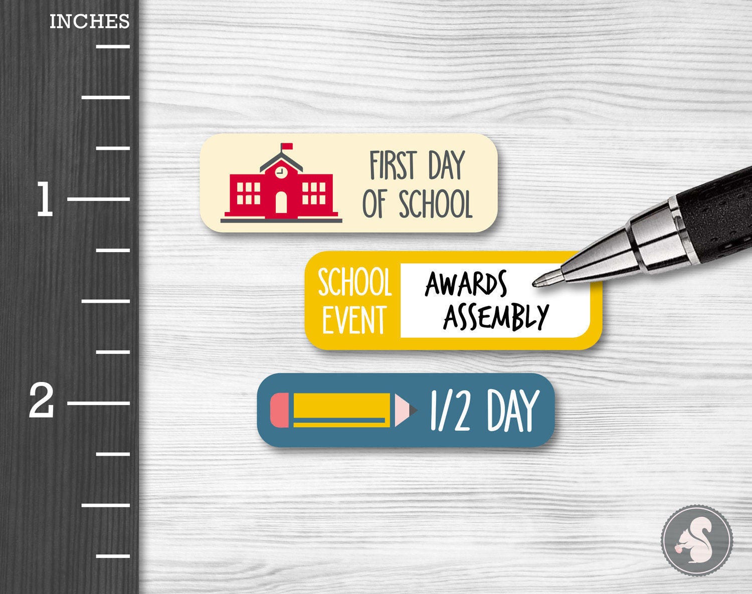 School Events Planner Stickers Write on School Happenings | Etsy