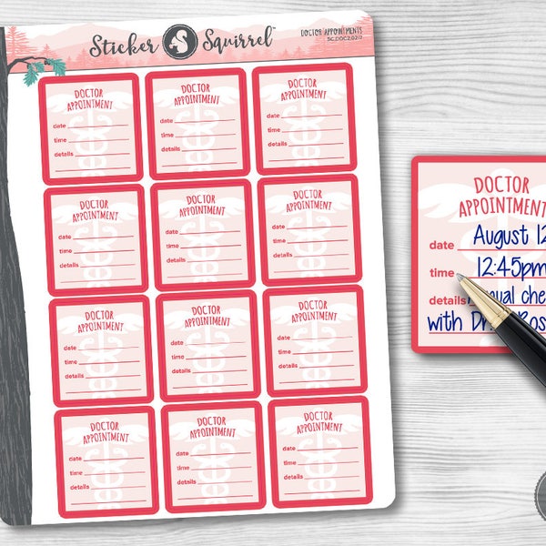 Doctor Appointment Planner Sticker - Etsy