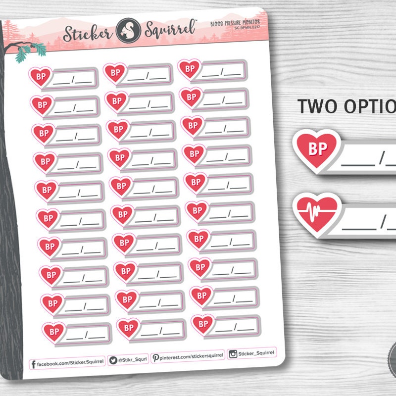 Heart Monitor Stickers - Etsy