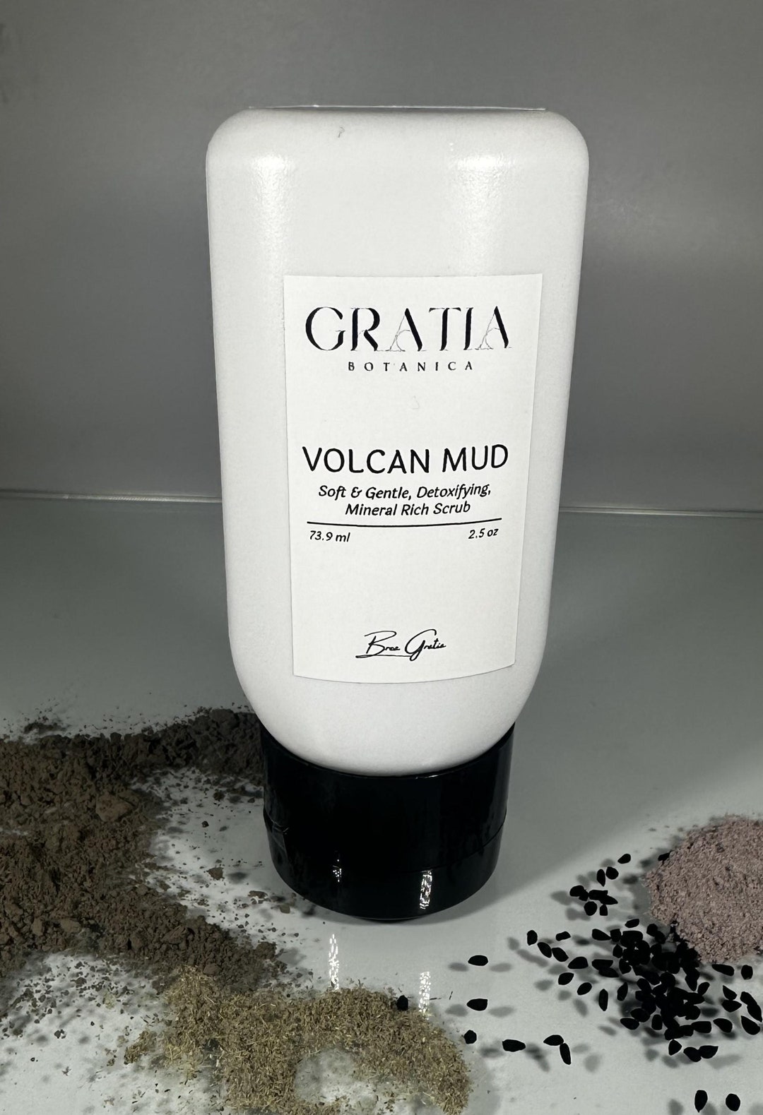 Volcan Mud (scrub) - Gentle & Effective, Enzyme Power, Bamboo ...