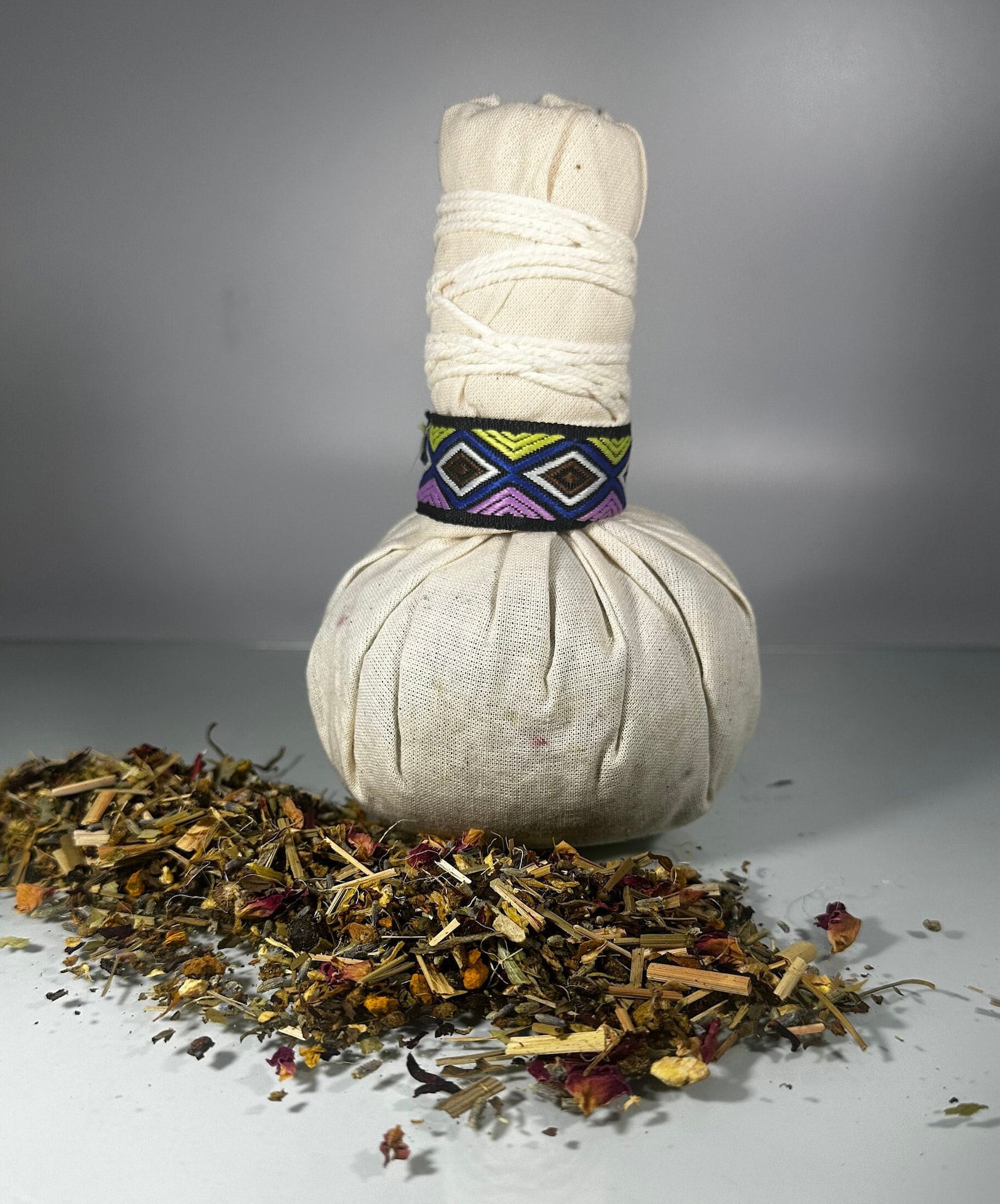 SPA MASSAGE KIT: 10 Pack Thai Herbal Poultice Massage Ball Plus ...