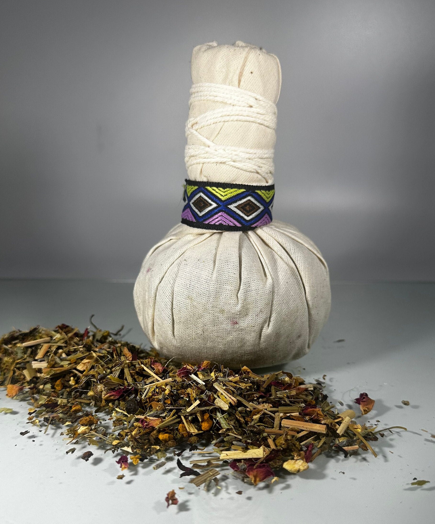 SPA MASSAGE KIT: 10 Pack Thai Herbal Poultice Massage Ball Plus ...