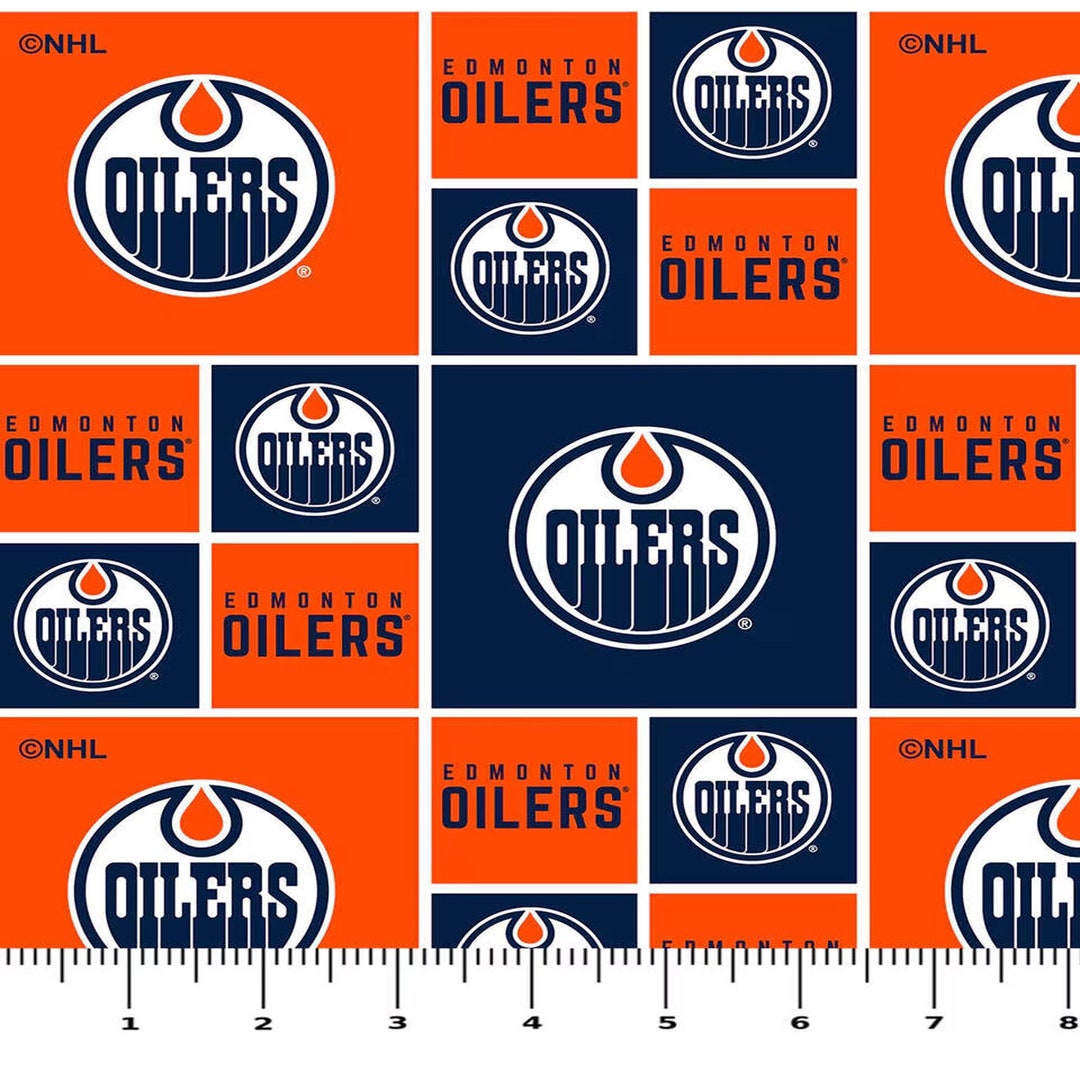 Edmonton Oilers Cotton Fabric SHIPS in 1-2 Business Days NHL Cotton ...