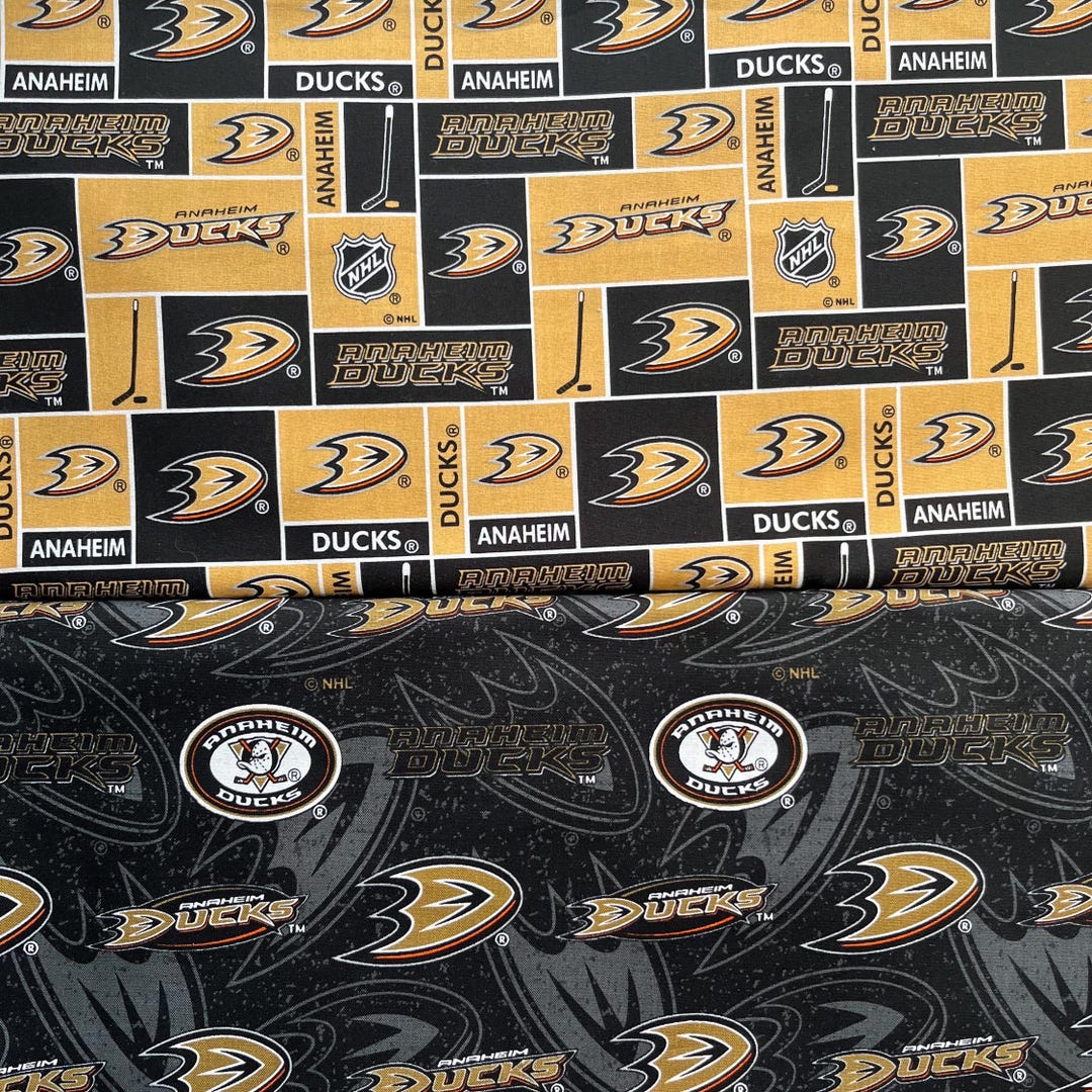 Anaheim Ducks Cotton Fabric -- SHIPS in 1-2 Business Days -- All Cuts ...