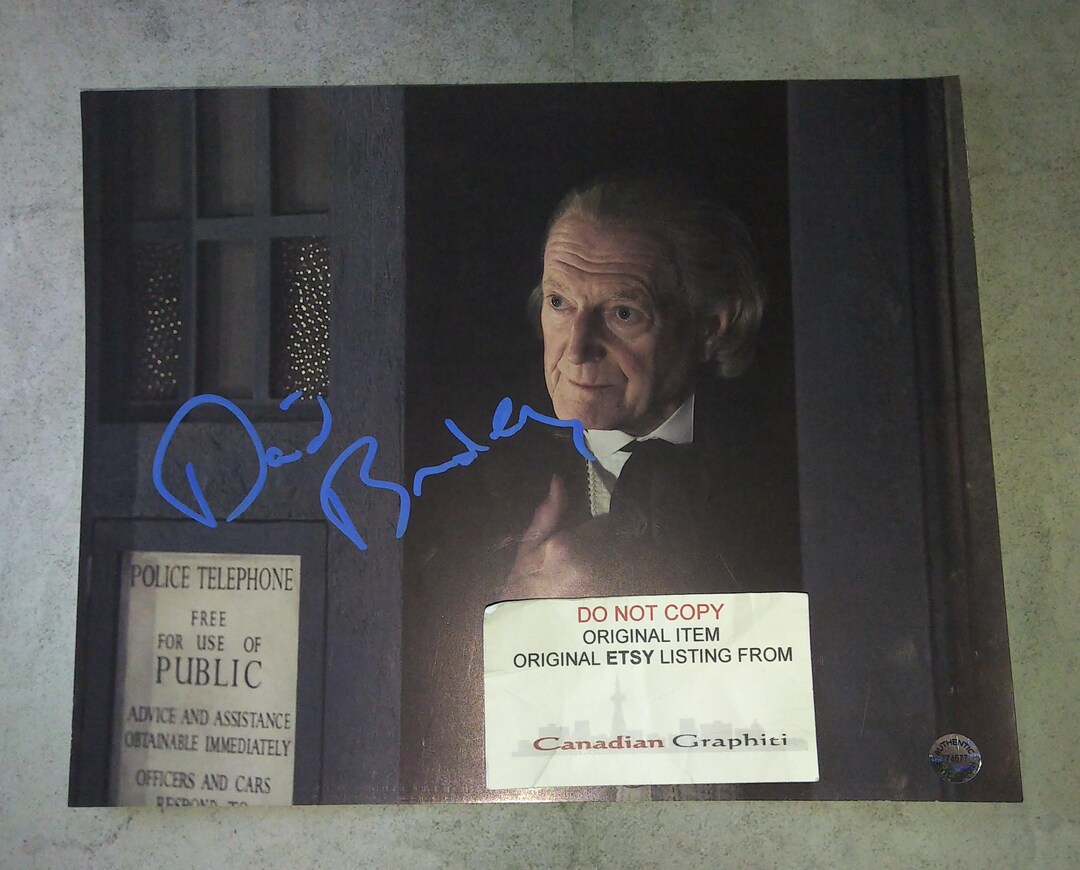 David Bradley Hand Signed Autograph 8x10 Photo COA Doctor Who - Etsy