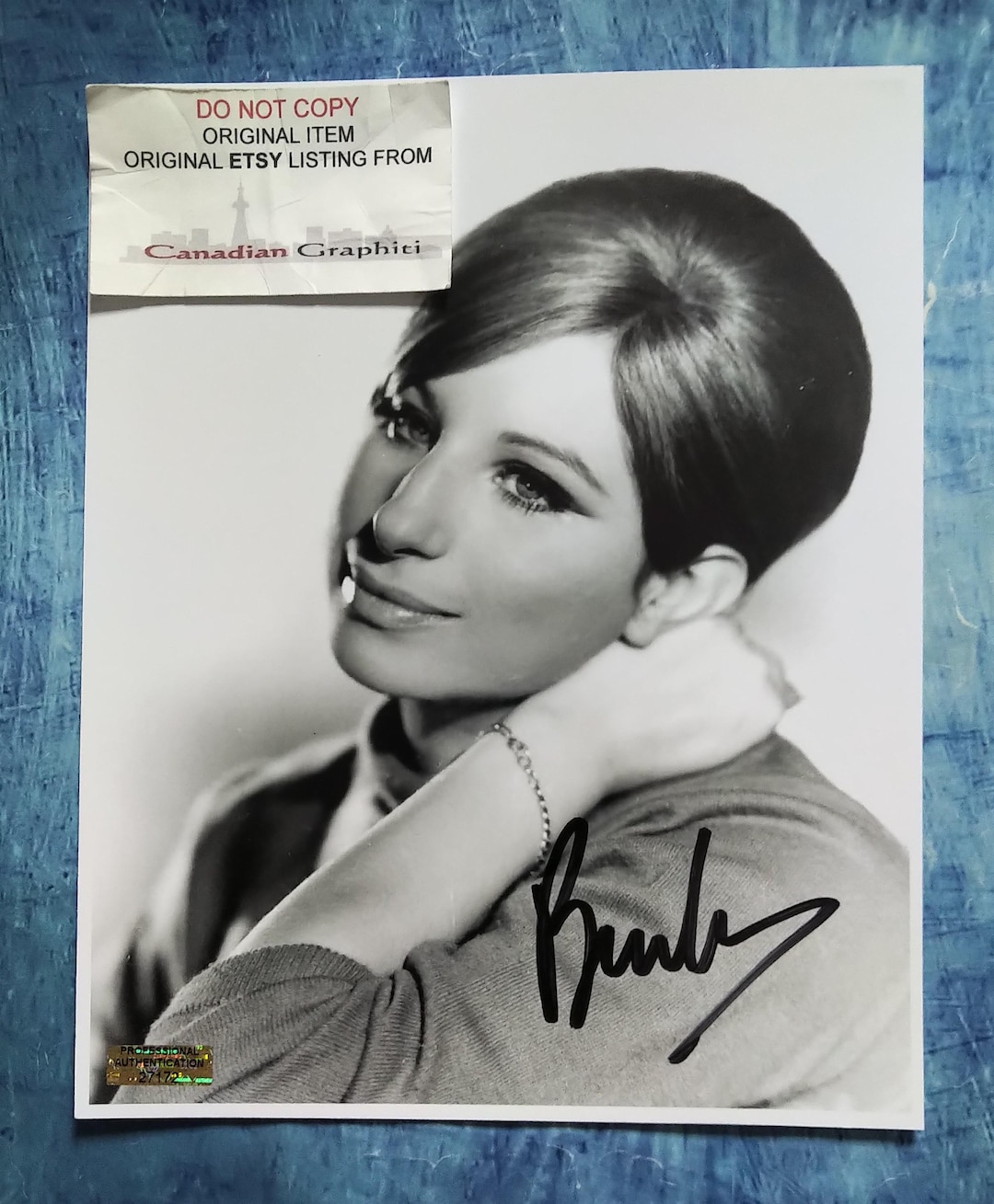 Barbra Streisand Hand Signed Autograph 8x10 Photo COA - Etsy
