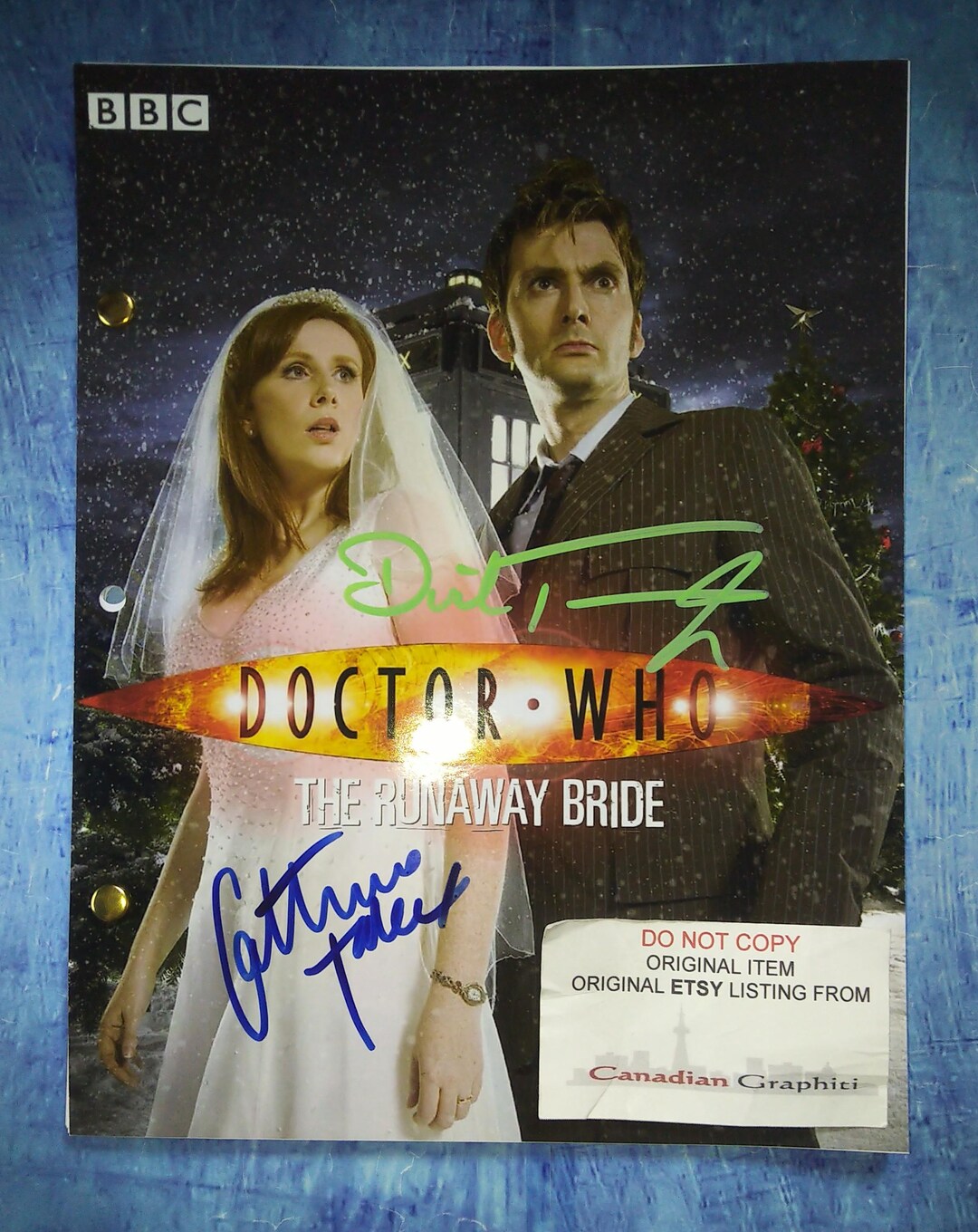 David Tennant & Catherine Tennant Hand Signed Autograph Doctor Who ...