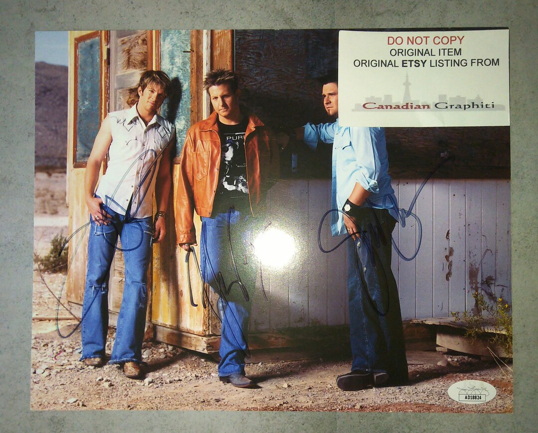 Rascal Flatts Hand Signed Autograph 8x10 Photo JSA COA Gary Lavox, Jay ...