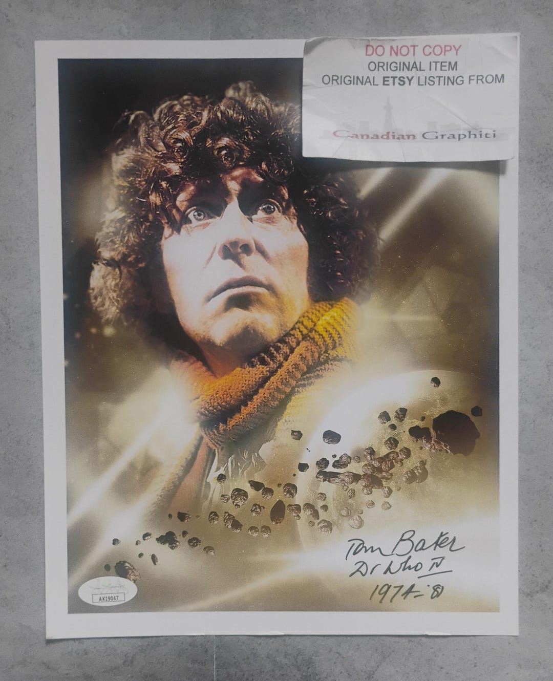 Tom Baker Hand Signed Autograph 8x10 Photo COA + JSA Doctor Who - Etsy